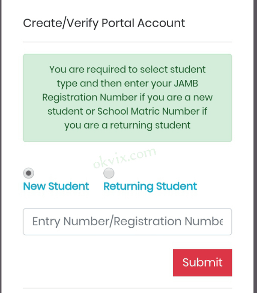 How to create FUNAI student profile/requirements - OKVIX
